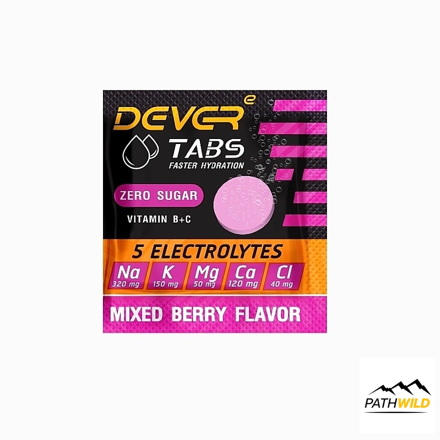 DEVER TABS แพ็ค 1 เม็ด เกลือแร่ในรูปแบบเม็ดฟู่ละลายน้ำ เพื่อช่วยชดเชย ...