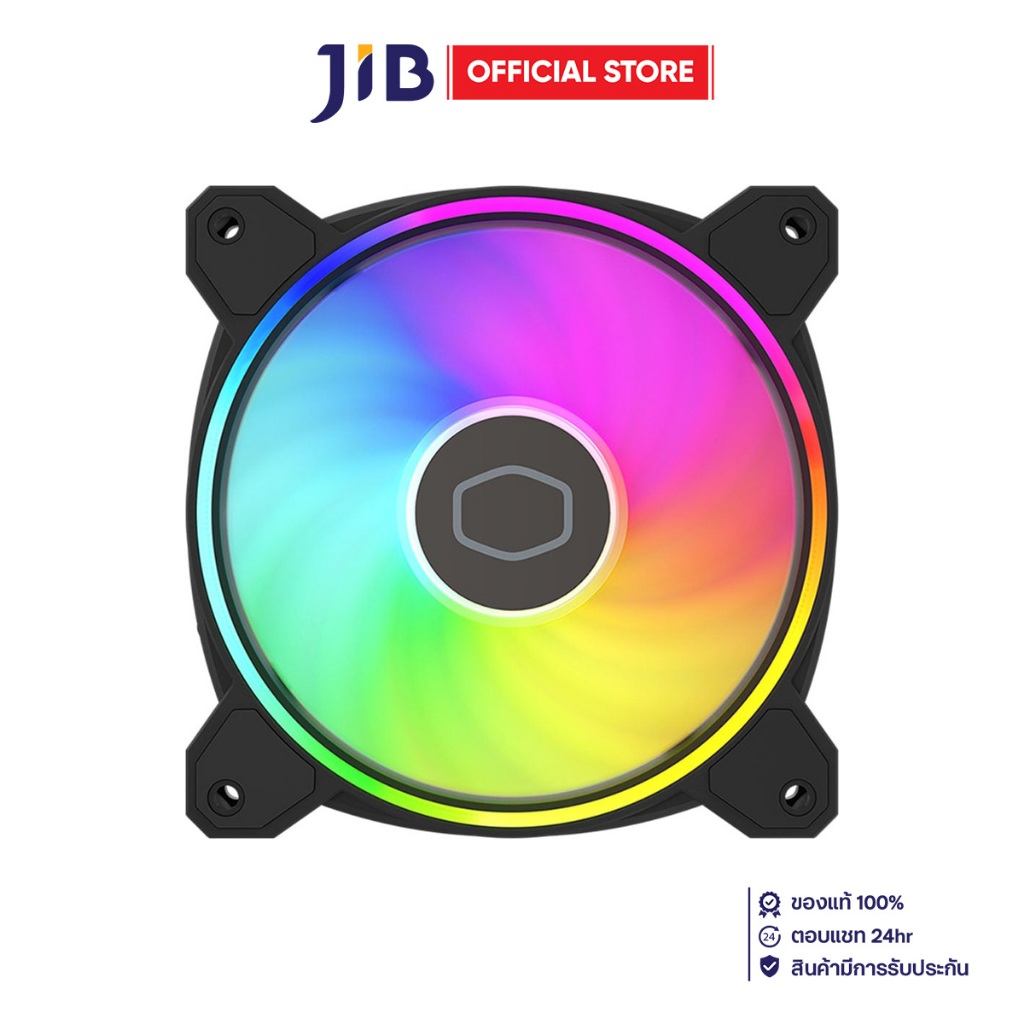 CASE FAN (พัดลมเคส) COOLER MASTER MASTERFAN MF120 HALO 2 - BLACK (MFL ...