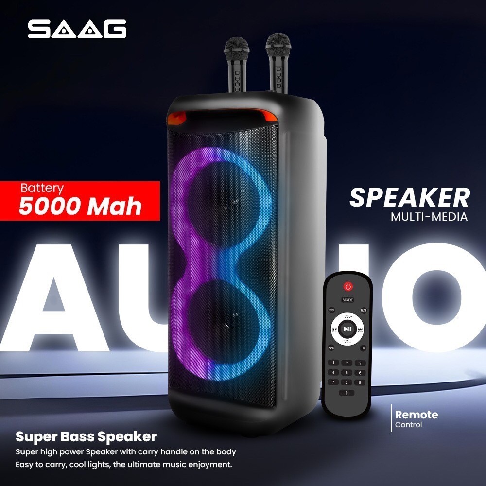 ลำโพง SAAG ALBUM BLAZE CREATD มีแถมไม 2อัน 15+15wประกัน 1ปี | Shopee Thailand
