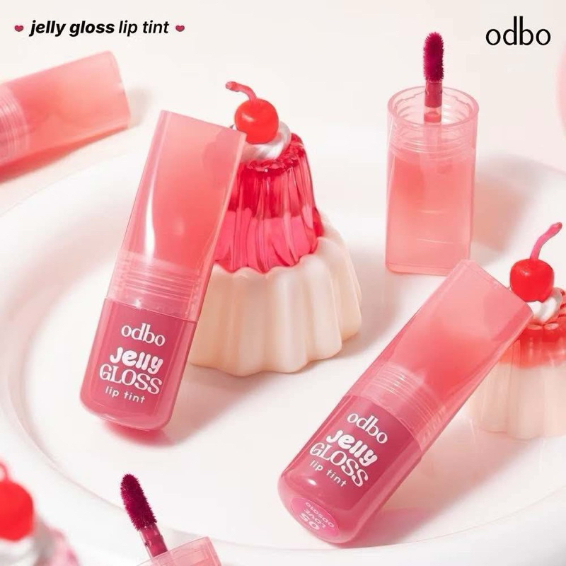 เจลลี่ กลอส ลิปทิ้นท์ odbo Jelly Gloss Lip Tint (มีให้เลือก6สี) ปริมาณ 3 กรัม | Shopee Thailand