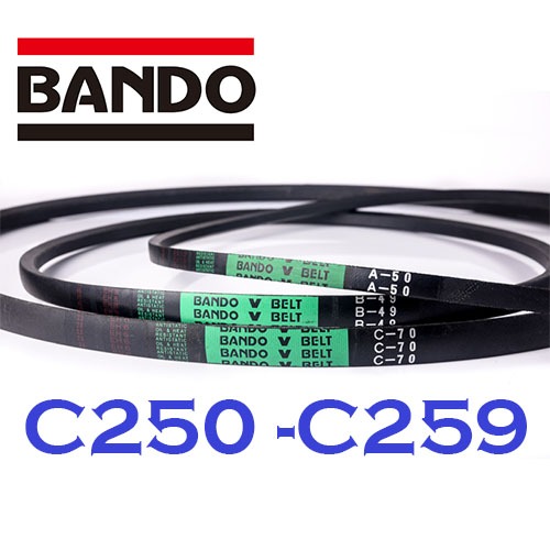 สายพาน BANDO V-BELT C250- C259 ร่อง C (22.2 มม.) สายพานร่องวี C250 C251 ...