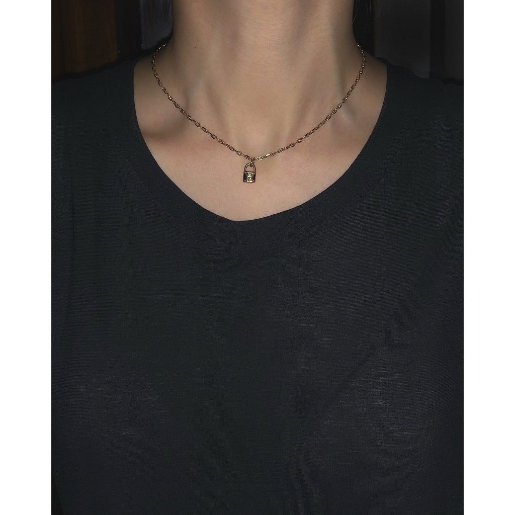 grumpy, Padlock Necklace Set(สร้อยพร้อมจี้ 1 ชิ้น) | Shopee Thailand