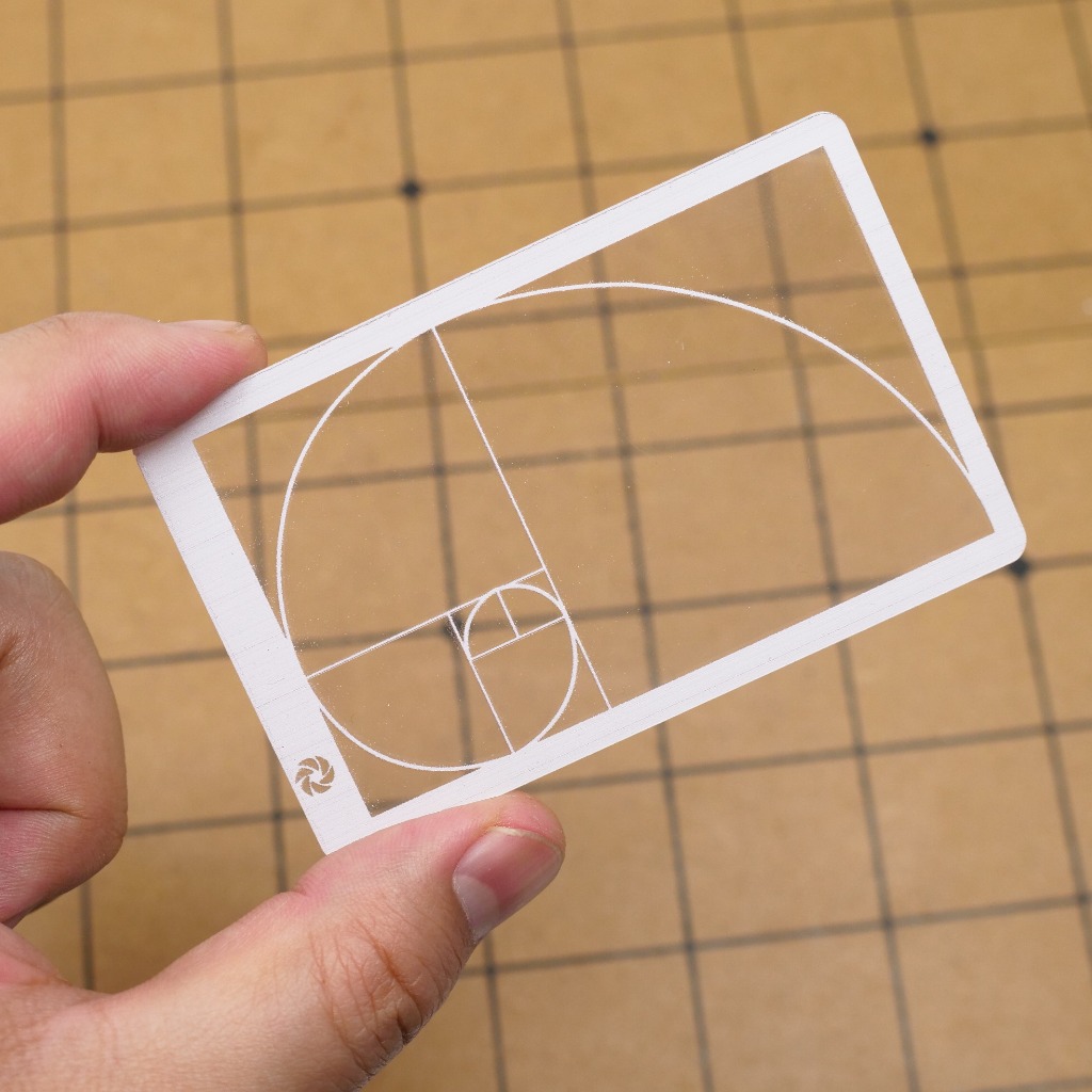 เฟรม การ์ด Golden Ratio Card Frame Camera Composition Guide อะคลิลิค ...