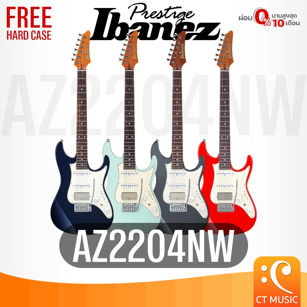 Ibanez AZ2204NW with Hard Case Electric Guitar กีตาร์ไฟฟ้า AZ 2204 NW ...