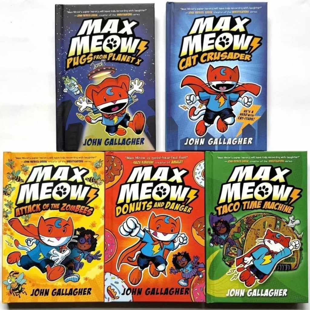 พร้อมส่ง Max Meow Comic มี 5 เล่ม book graphic novel dog man cat kid ...
