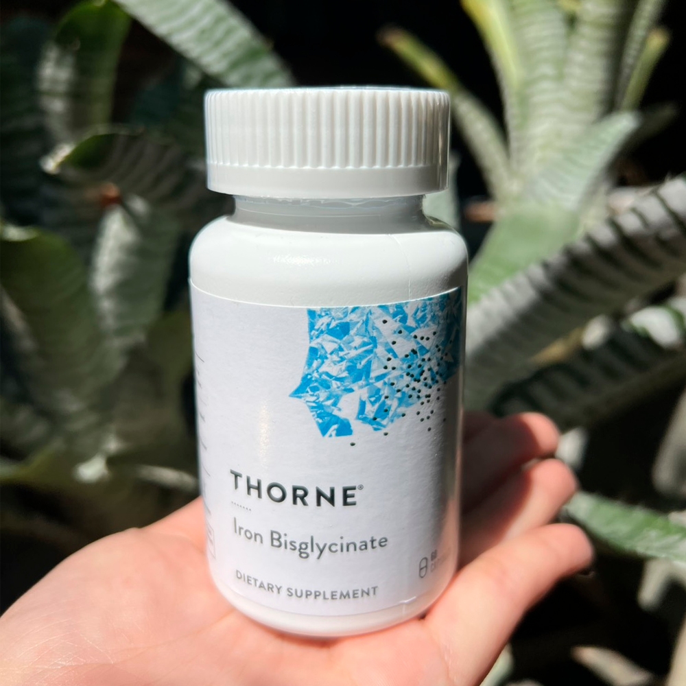 THORNE Iron Bisglycinate 60 capsules ผลิตภัณฑ์เสริมอาหารธาตุเหล็ก ...