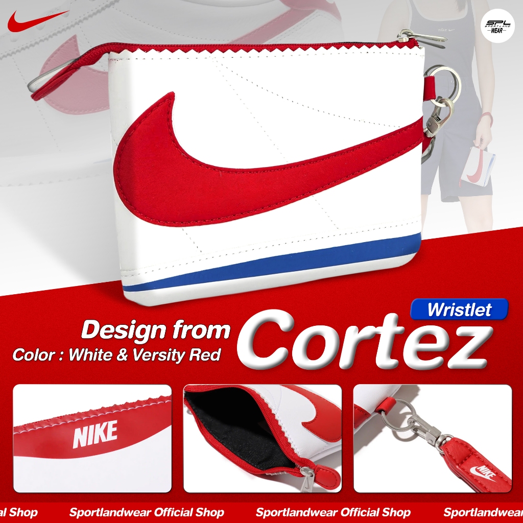 Nike ไนกี้ กระเป๋าคล้องมือ กระเป๋าตัง Wallet Wristlet Icon Cortez N.100 ...