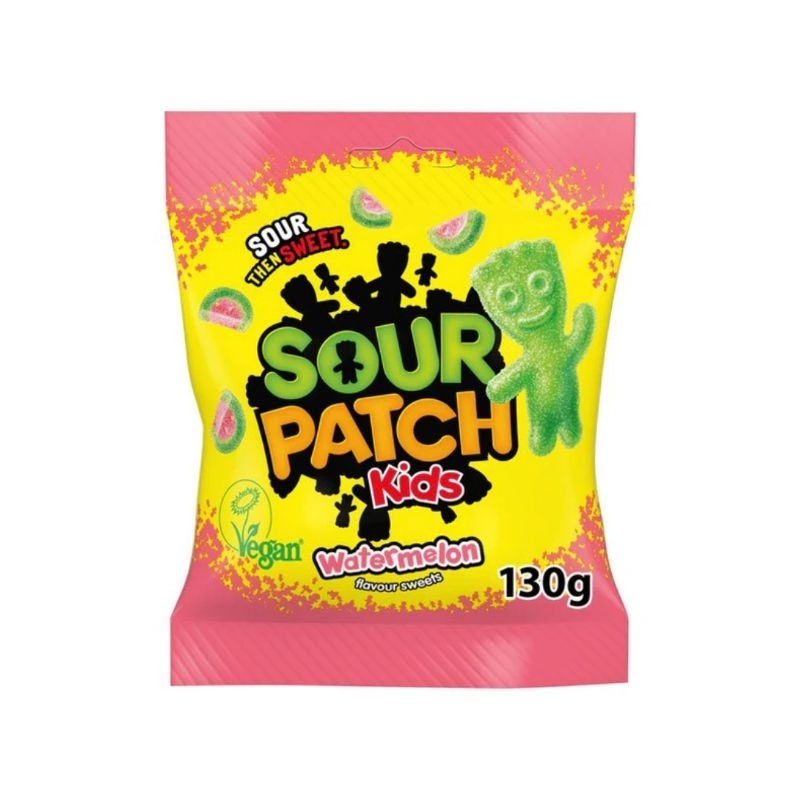 Sour Patch Kids Watermelon Flavour Sweets Bag 130g - ขนมเคี้ยวหนึบ ...
