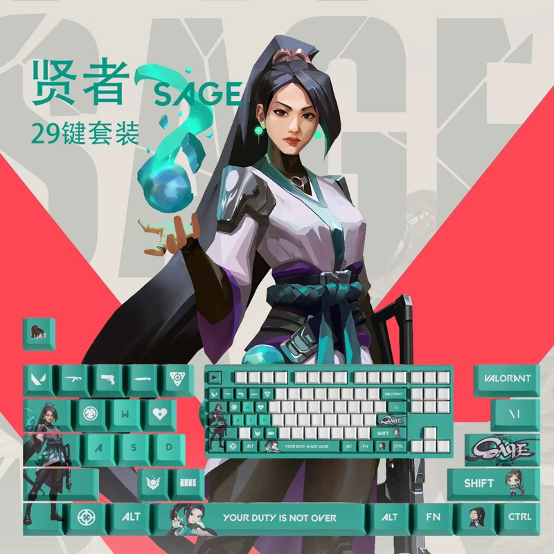Pre-Order 📦 VALORANT คีย์แคป Valorant Character Set Key cap 29 ชิ้น 🔫 ...