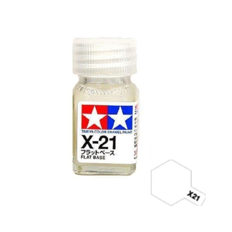 TAMIYA Enamel Color X-21 Flat Base สีสูตรน้ำมัน ขนาด 10 ml. | Shopee ...