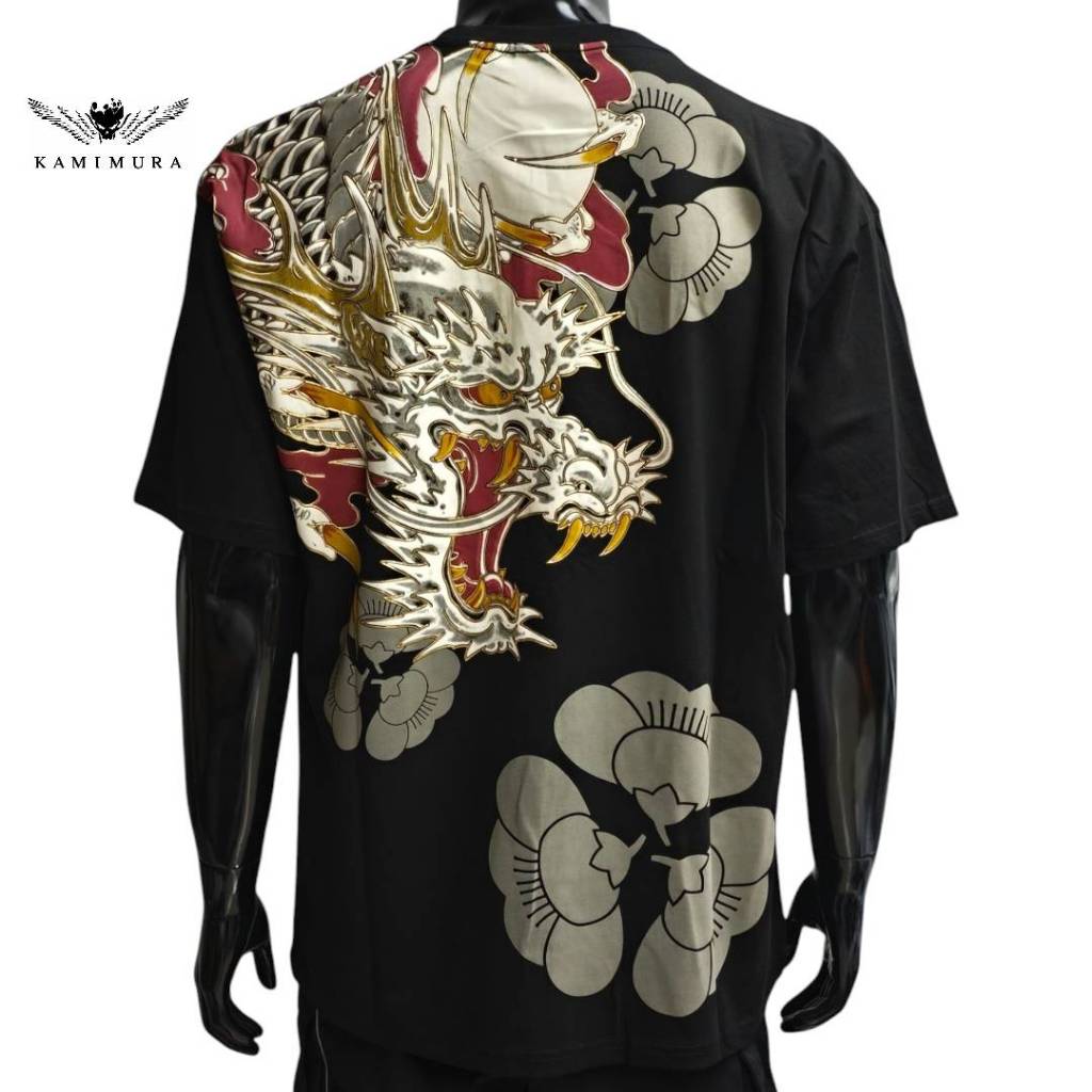 เสื้อยืด Oversize Kamimura รุ่น TO2501-DRACOL-2370 | Shopee Thailand