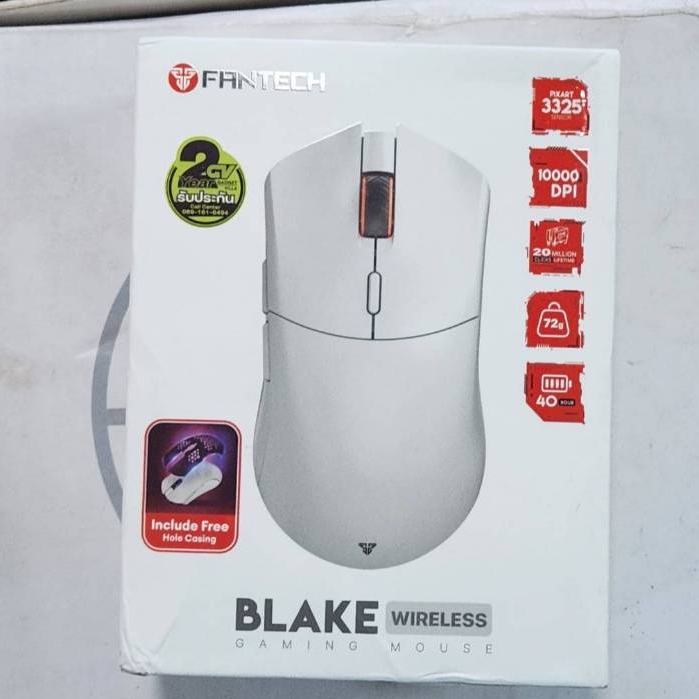 ของใหม่ WIRELESS MOUSE (เมาส์ไร้สาย) FANTECH BLAKE WGC5 (WHITE ...