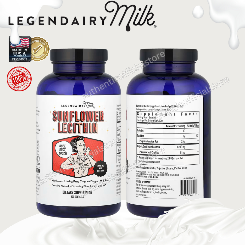 Sunflower Lecithin 1,200mg | ลดท่อน้ำนมอุดตัน นมไหลดี | Legendairy Milk ...