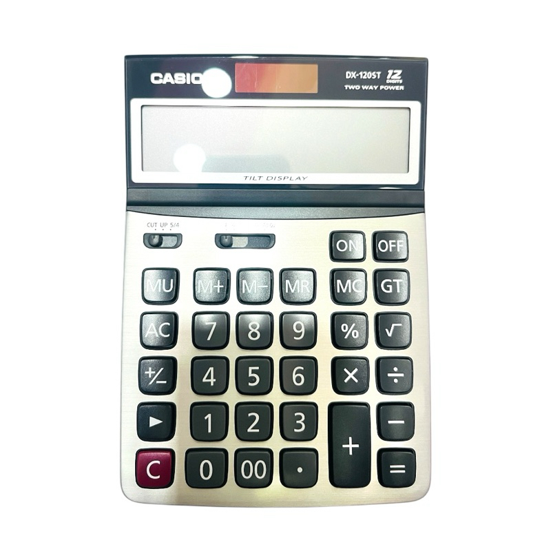 เครื่องคิดเลขตั้งโต๊ะ Casio DX-120ST 12 หลัก ของใหม่ ของแท้100% บรรจุ:1เครื่อง | Shopee Thailand