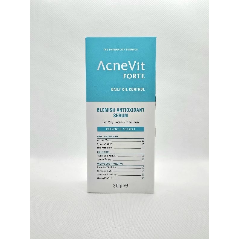[ของแท้ ฉลากไทย] Acnevit Forte Blemish Antioxidant Serum 30 mL | Shopee ...