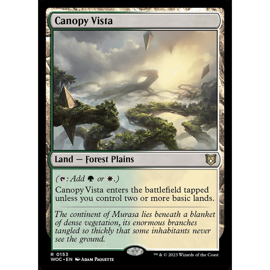 Canopy Vista PIP, WHO, WOC, C20, MOC การ์ด Magic the Gathering [MTG ...