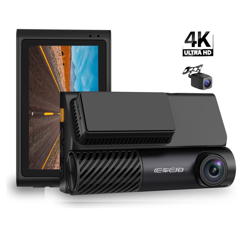 EACHPAI E28 4K AHD กล้องหน้าหลัง มุมกว้าง 170°การเชื่อมต่อ APP WiFi การ ...