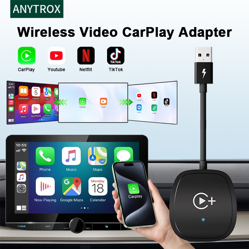 ANYTROX Wireless CarPlay Adapter สำหรับ Phone pple CarPlay Dongle ...