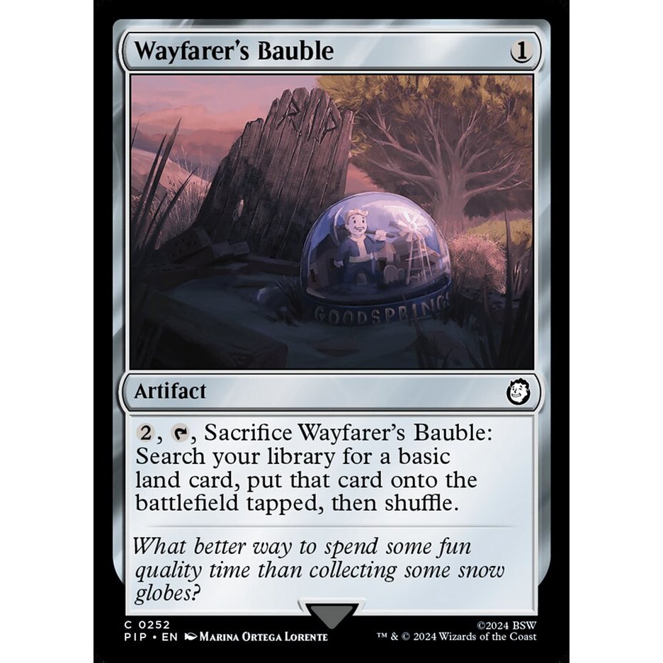 Wayfarer's Bauble PIP Fallout การ์ด Magic the Gathering [MTG] ของแท้ ...