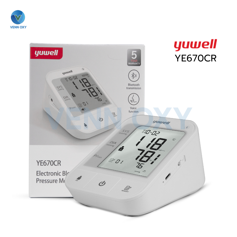 Yuwell Blood Pressure Monitor เครื่องวัดความดันโลหิตดิจิตอล Yuwell ...