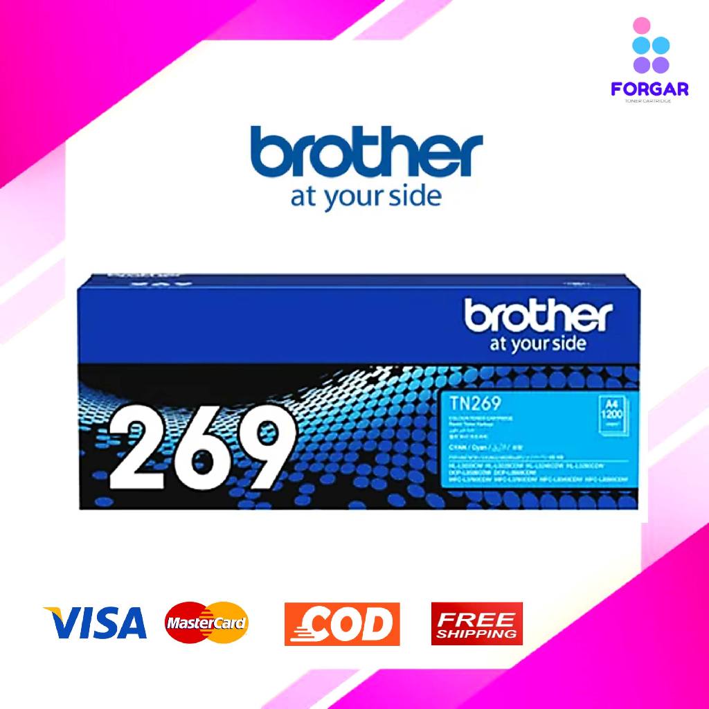 Brother TN-269 C ตลับหมึกโทนเนอร์ สีฟ้า Cyan ปริมาณการพิมพ์ 5% บน A4 ...