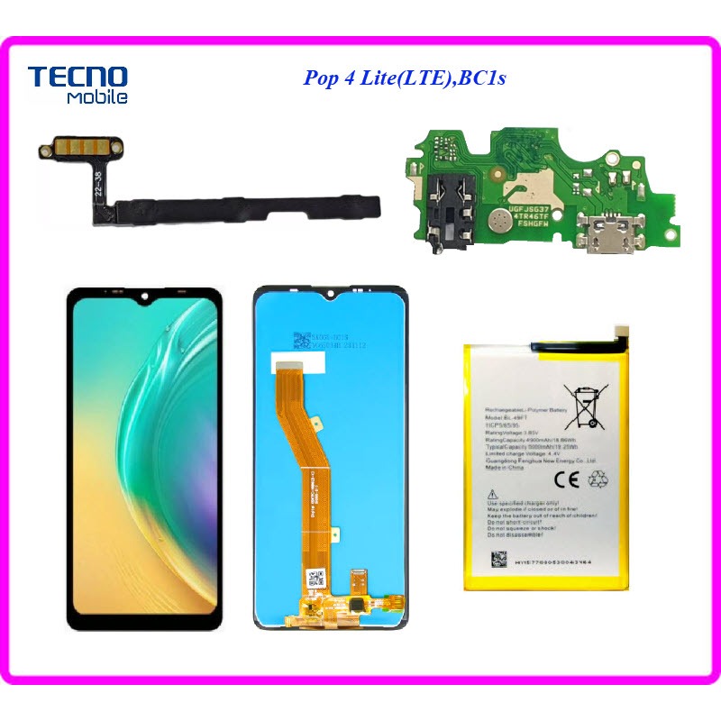 อะไหล่,Tecno Pop 4 Lite,BC1s,สายแพร,หน้าจอ LCD.,แบตเตอรี่ | Shopee Thailand