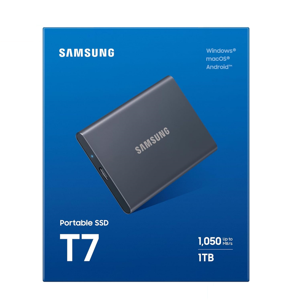 Samsung 1TB T7 Portable SSD USB3.2 (Gray) | Shopee Thailand