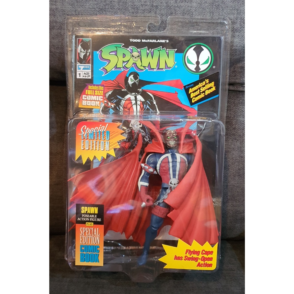 1994 Todd McFarlane's Spawn Poseable Action Figure Special Edition Comic Book ฟิกเกอร์สปอน เซท ...