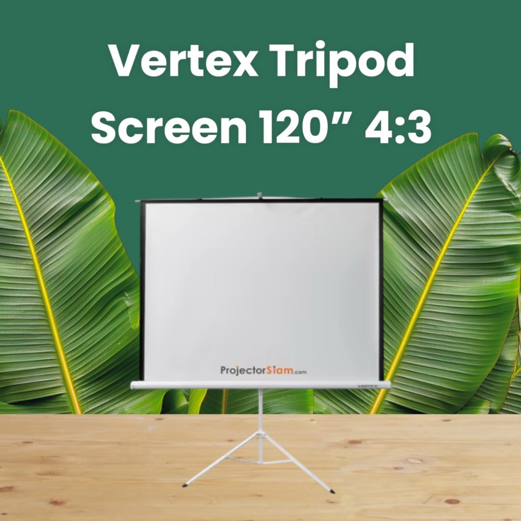 Vertex Tripod Screen 120 นิ้ว 4:3 จอขาตั้ง จอโปรเจคเตอร์ (72x96 inch ...