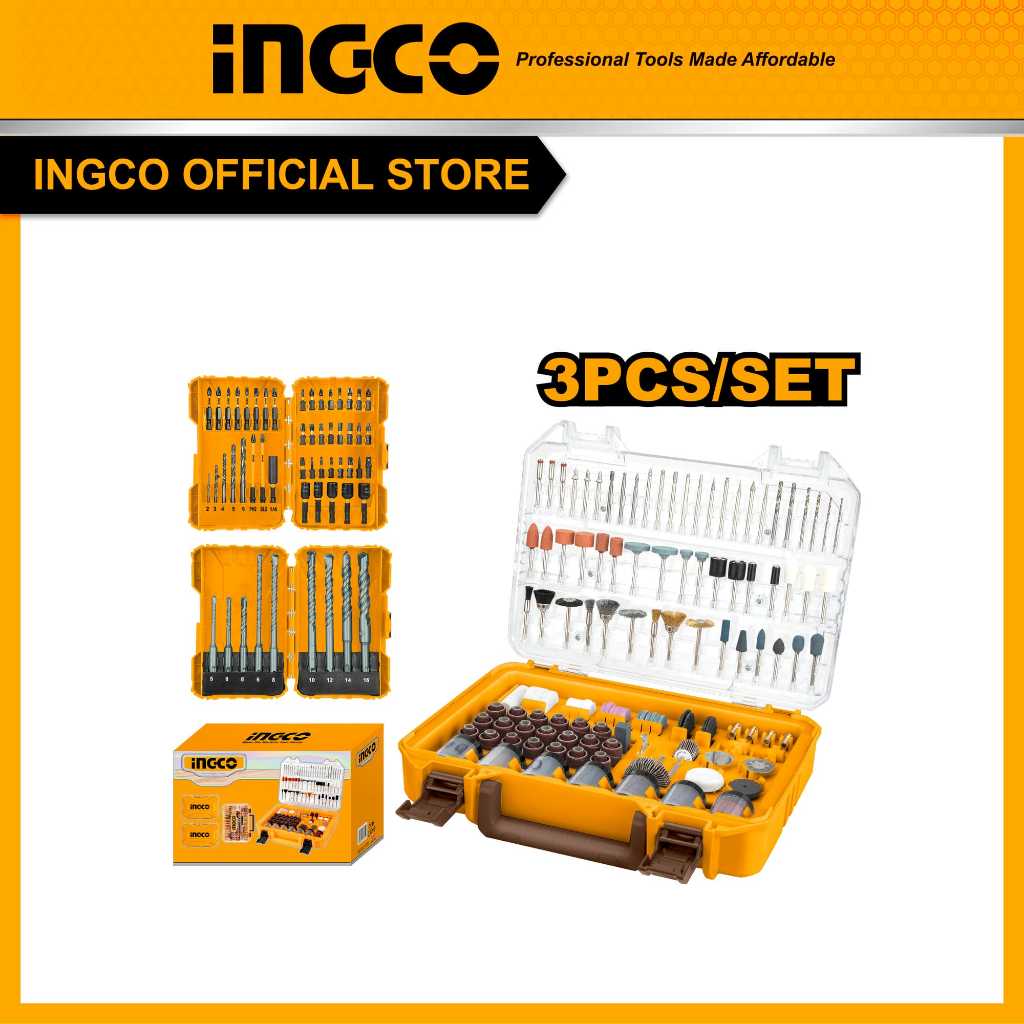 INGCO COMBO SET ชุดอุปกรณ์เสริมหินเจียรไน COS230331 | Shopee Thailand
