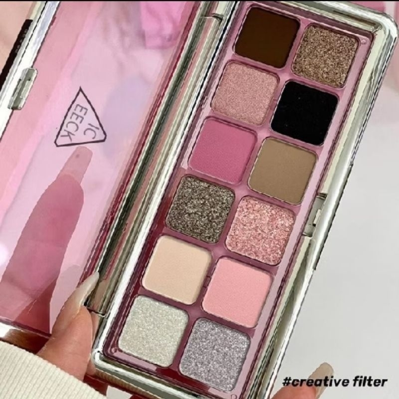 #ล้างสต๊อก Ic eeck พาเลทอายแชโดว์ 12 สี | Shopee Thailand