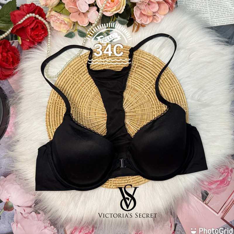 Victorias Secret 34c ใหม่มาก ฟองบาง ผ้านุ่มลื่น สายหนา Shopee Thailand