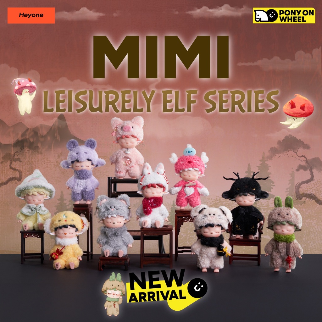 PONY ON WHEEL - MIMI LEISURELY ELF VINYL PLUSH - กล่องจุ่ม - Whole set ...
