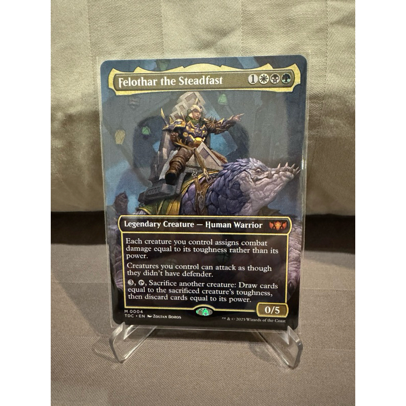 MTG Tarkir: Dragonstorm Commander Decks Variants: Felothar the Steadfast (0004 - Borderless ...