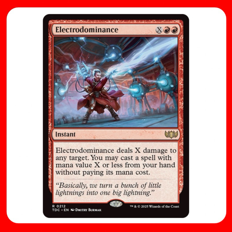 [MTG] Electrodominance [TDC] [RED] [RARE] [NORMAL] [ENG] (การ์ดเมจิค ...