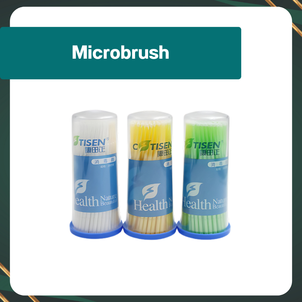 พร้อมส่ง (1กล่อง 4กระปุก)ไมโครบัต พู่กัน Microbrush cotisen ทันตกรรม ...
