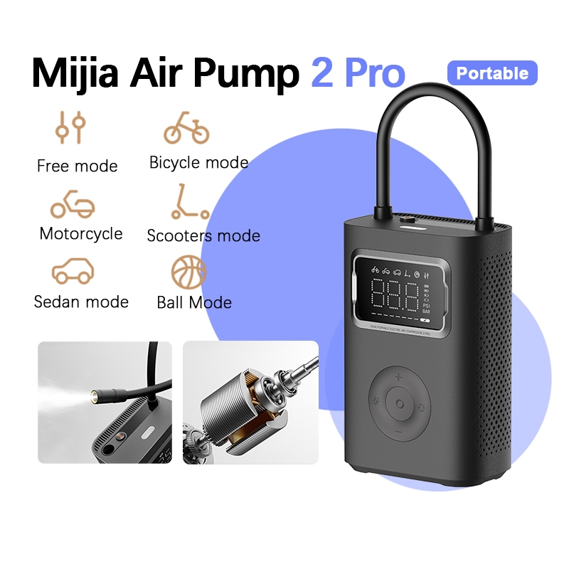 Xiaomi Air Pump 2 Pro Portable Electric Air Compressor Inflatable ...