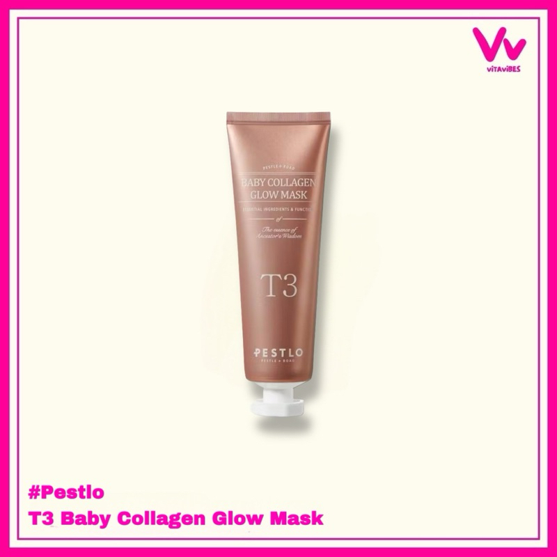 [สินค้าของแท้100% พร้อมส่ง] Pestlo T3 Baby Collagen Glow Mask 70ml ...