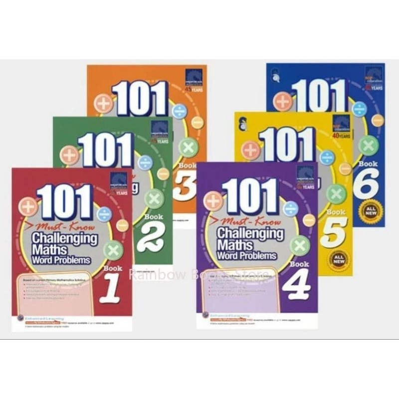 101 Challenging Maths Word Problems Grade 1-6 SET ( PDF file ) | Shopee Thailand