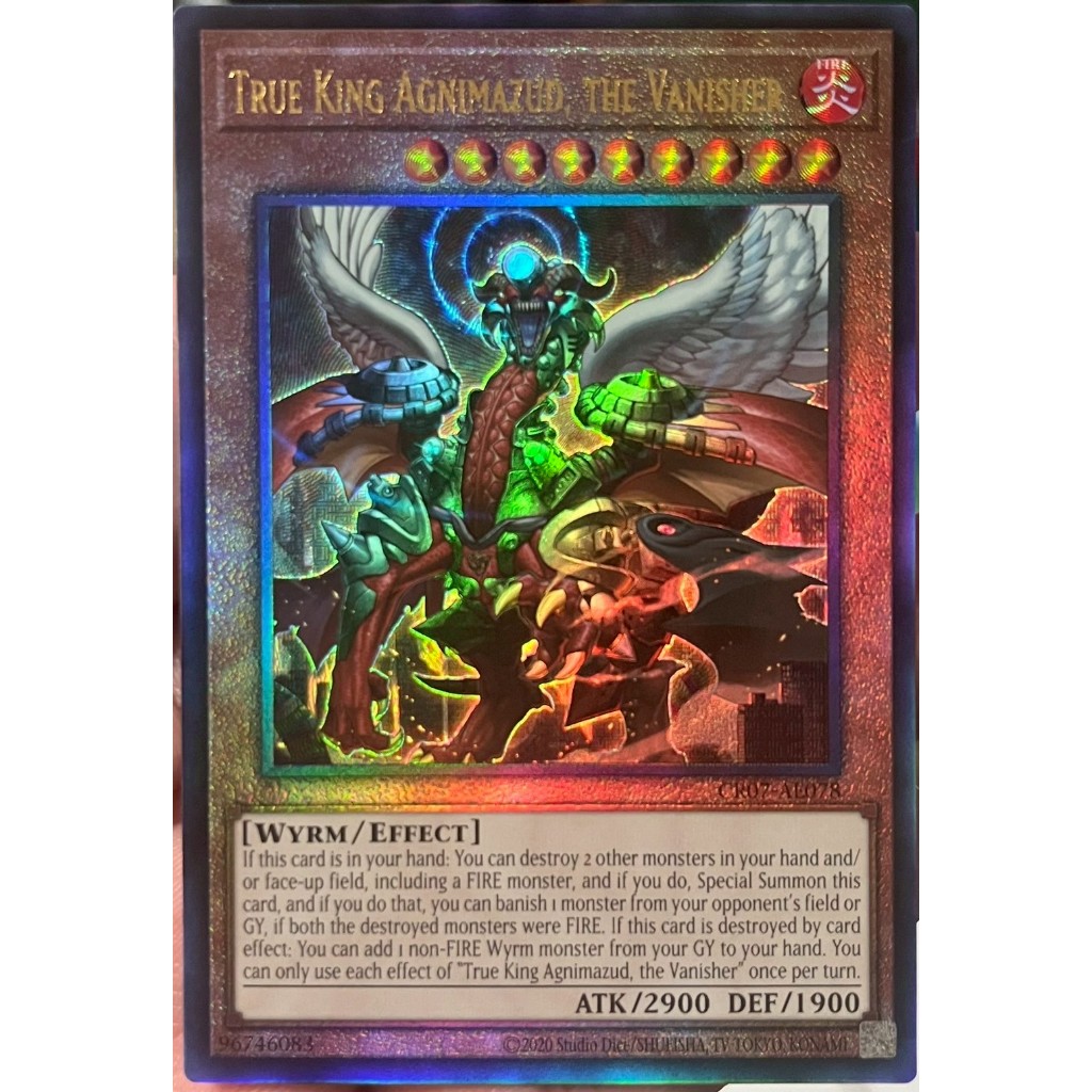 Yugioh Asia-Eng [CR07-AE078] True King Agnimazud, the Vanisher (Ultimate Rare) การ์ดยูกิแท้ถูก ...