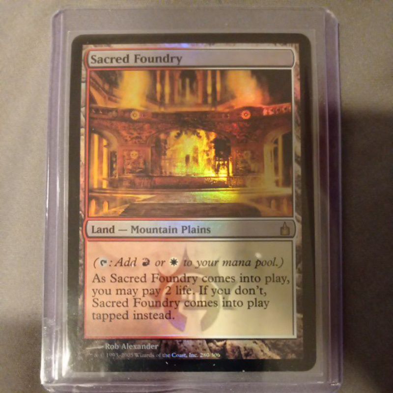 Sacred Foundry [Foil] RAV Ravnica: City of Guilds การ์ด Magic the ...