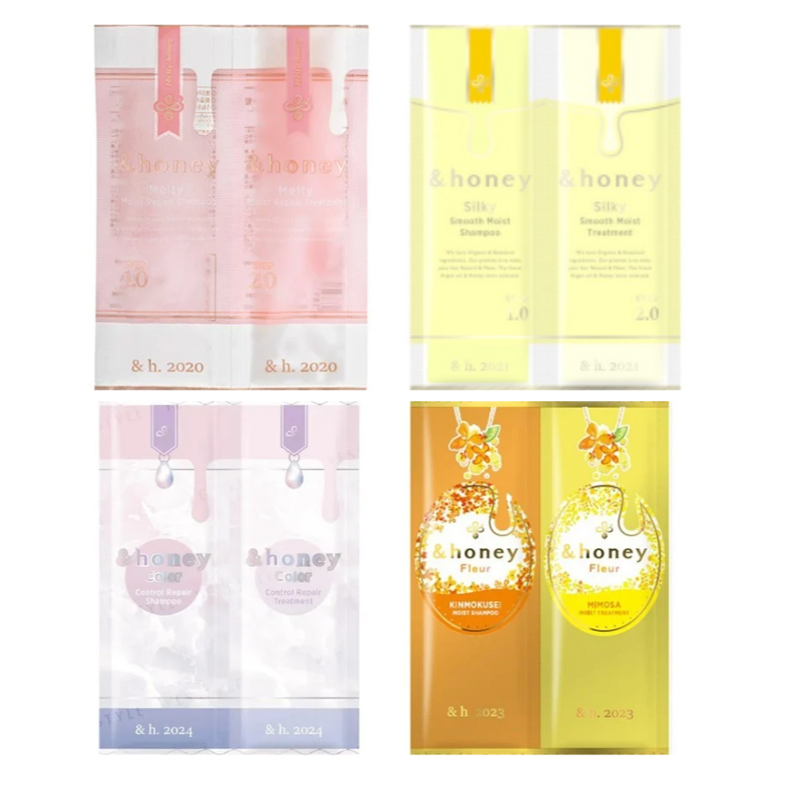[พร้อมส่ง] &Honey Shampoo+Conditioner ชุดทดลอง 10+10 ml (Melty, Silky ...