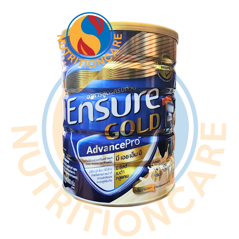 เอนชัวร์ โกลด์ แอดวานซ์โปร กลิ่นวนิลา 800g 1 กระป๋อง Ensure Gold AdvancePro AVP HMB YBG Vanilla ...