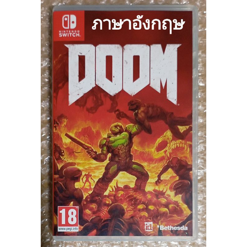DOOM ภาษาอังกฤษ ENGLISH NINTENDO SWITCH เกมยิง รวม DLC ACTION EN EU ดูม ...