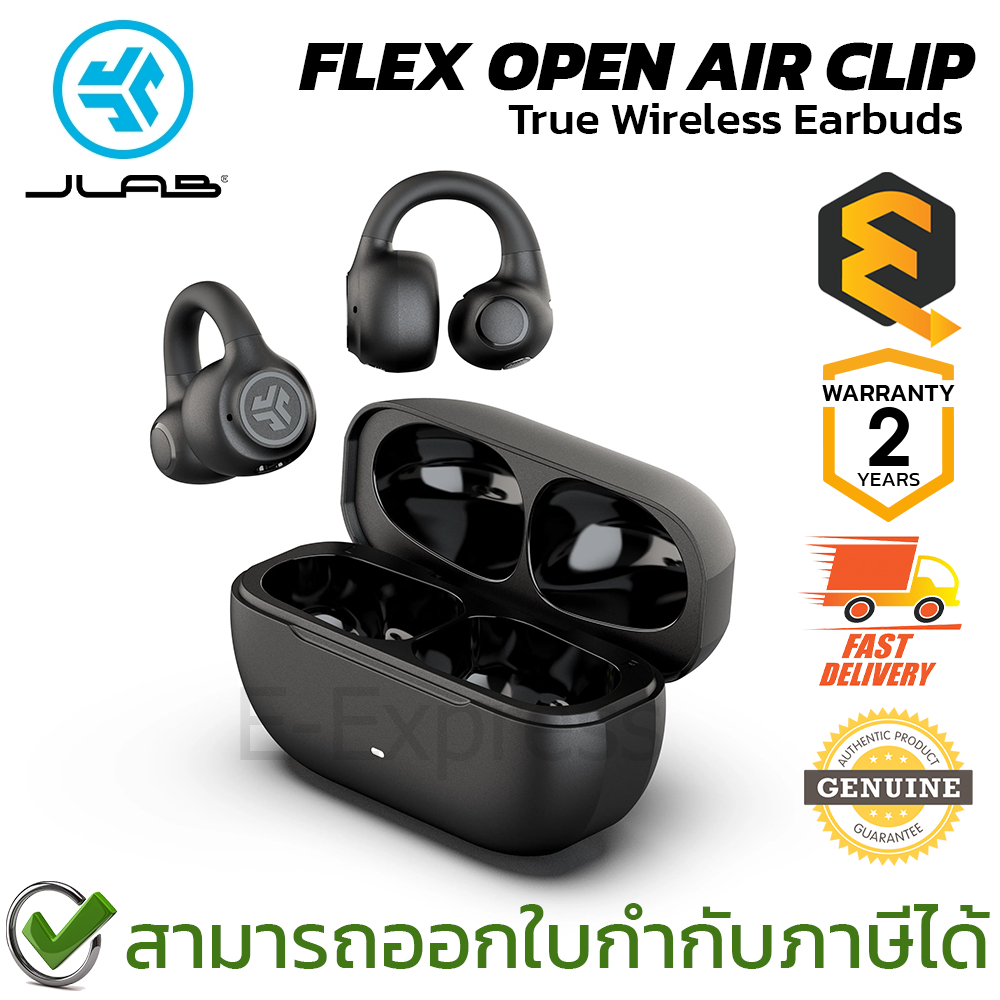 JLAB Flex Open Air Clip True Wireless Earbuds หูฟังไร้สาย Open Earbuds ...