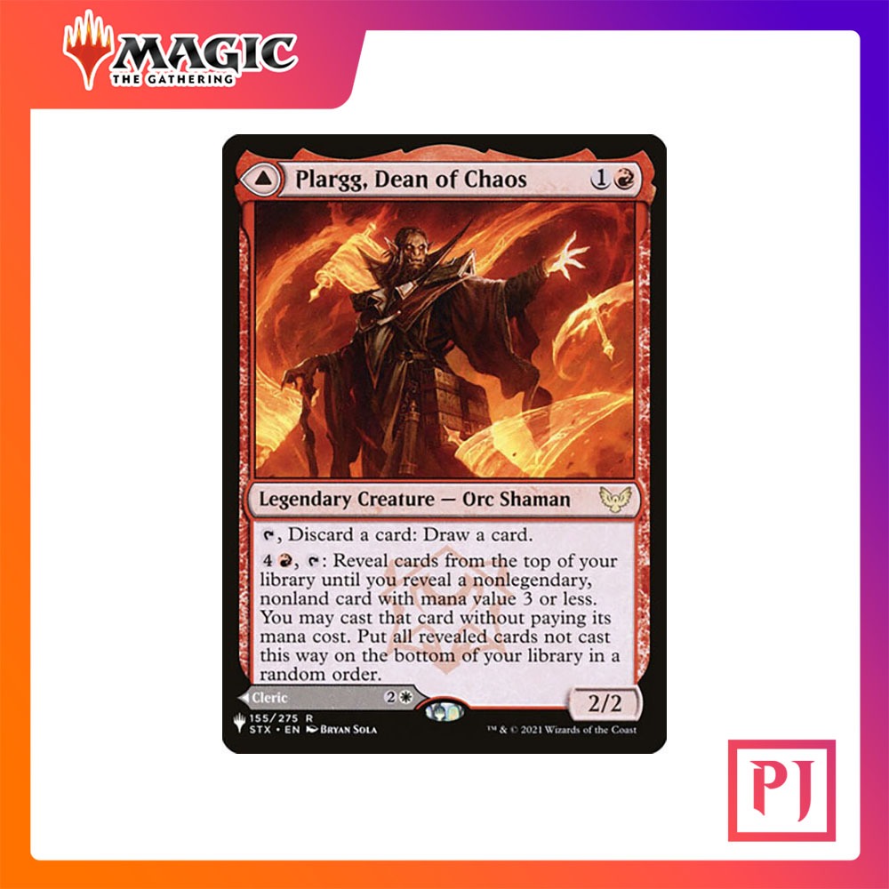 [MTG] Plargg, Dean of Chaos // Augusta, Dean of Order [STX] [RED] [RARE] [NORMAL] [ENG] (Magic ...