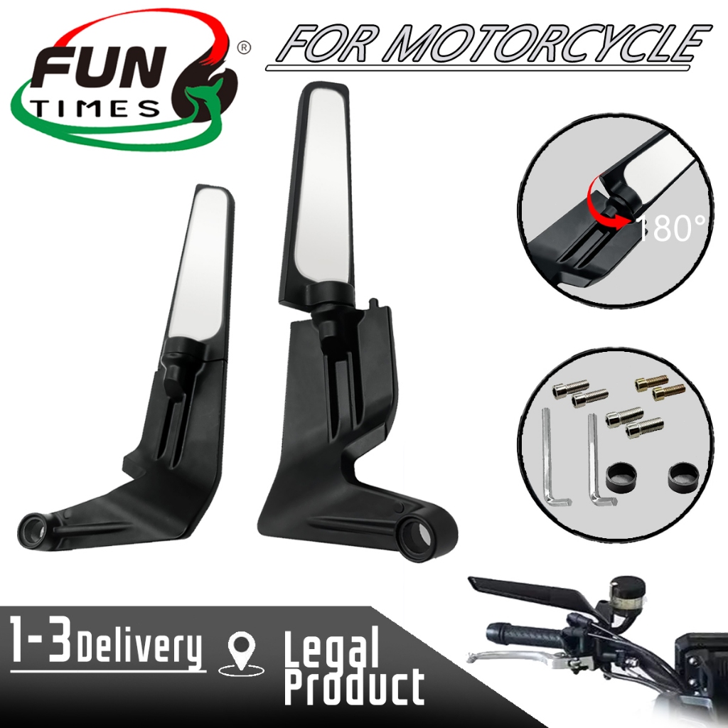 กระจกมองหลังแบบปรับหมุนได้ Universal ADV 150 Wind Wing กระจกมองข้าง ...
