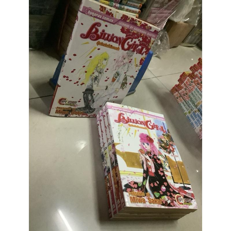 863/หนังสือการ์ตูนญี่ปุ่น มือ2-BILLION GIRL ลุ้นรักพันล้านบานฉ่ำ เล่ม 1-5 ไม่จบ burapat comics ...