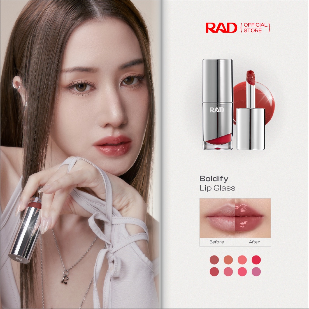 RAD l BOLDIFY Lip Glass ลิปฉ่ำวาว ปากอิ่มฟู เล่นแสง กลบร่องมิด | Shopee ...