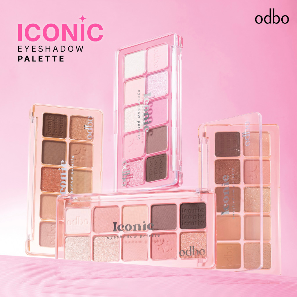 ODbo OD2029 Iconic Eyeshadow palette 10colors อายแชโดว์พาเลทท์ทาตา10สีเนื้อชิมเมอร์และแมทท์ ติด ...